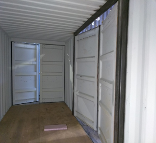 Shipping container with side doors | Open side cargo container